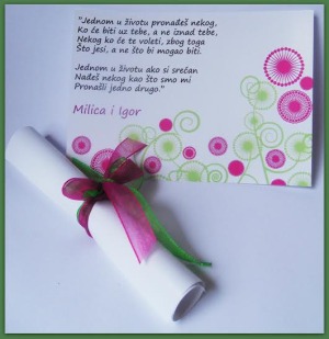 Zahvalnice za goste na svadbi | Klik do venčanja